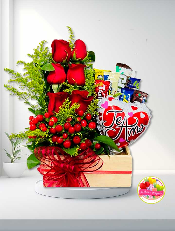 Con rosas » Anchetas Mágicas